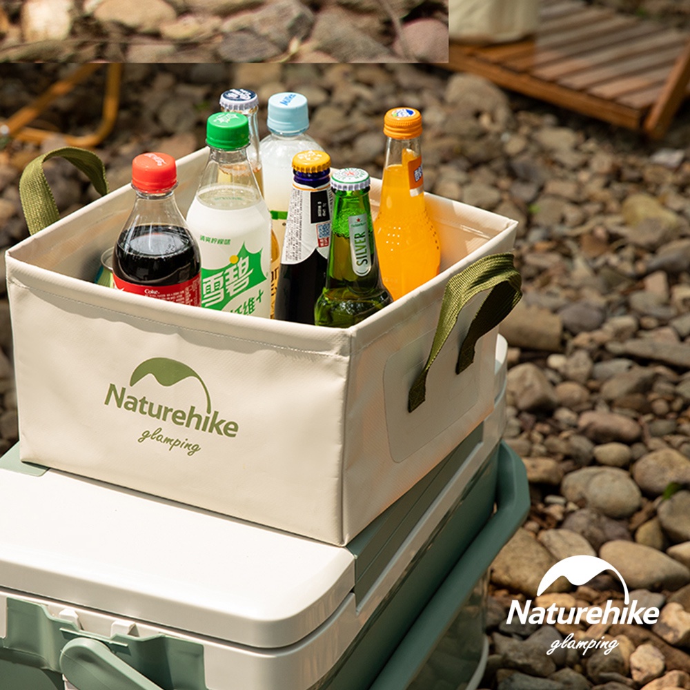 滿額免運 台灣現貨 NH挪客 Naturehike H030 可折疊方型水桶 多用途儲水桶 水盆 13L 松霜綠/淺咖 | 蝦皮購物