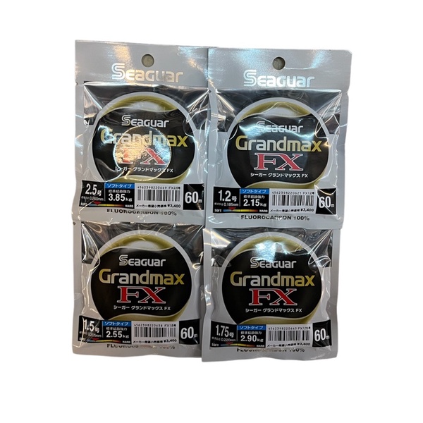 魚信子釣具《Seaguar》GRANDMAX FX-60M(黑) 卡夢線 碳纖線 子線 | 蝦皮購物