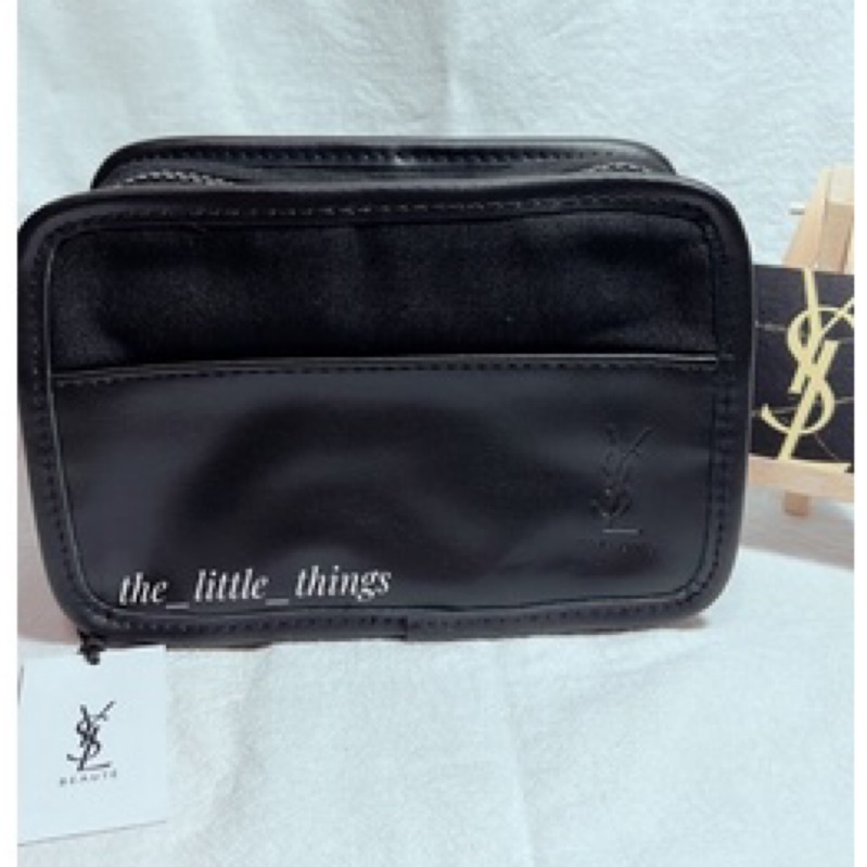 🔥現貨🔥YSL霧黑帆布包 化妝包 附防塵袋 | 蝦皮購物