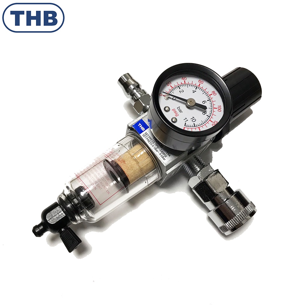【泰鑫工具】濾水器 迷你濾水器 THB F202 FR202 FRL202 附調壓錶 高壓防爆 2分牙(1/4") 台製 | 蝦皮購物