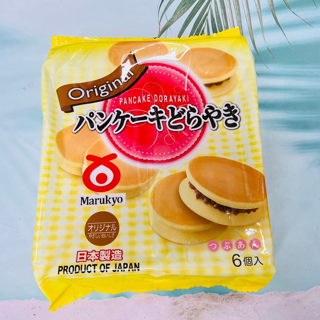 日本 Marukyo 丸京製果 紅豆銅鑼燒/抹茶銅鑼燒 6個入 銅鑼燒 兩種風味供選 | 蝦皮購物