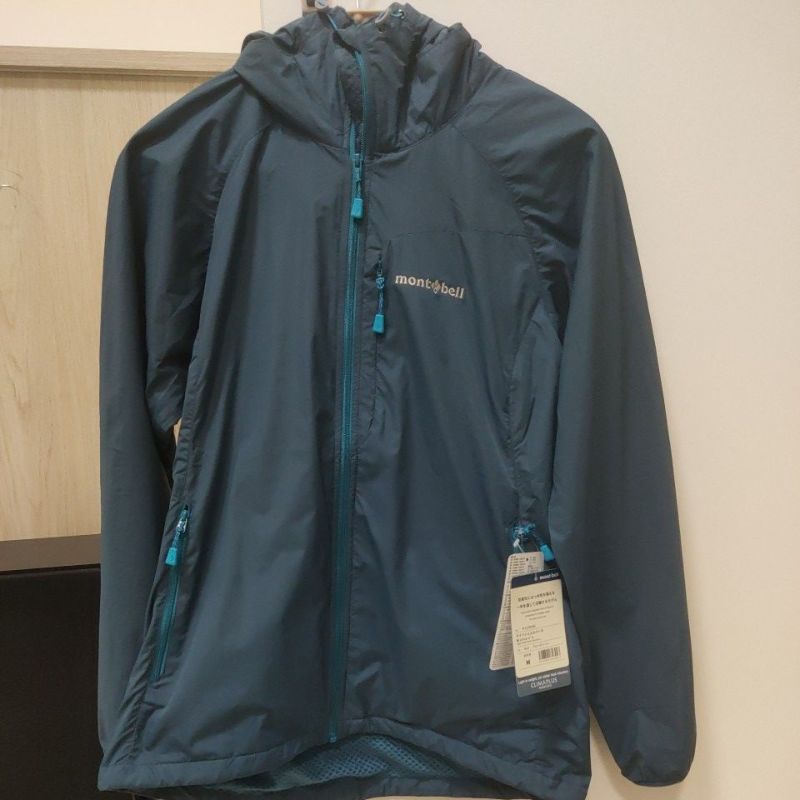 【mont-bell 日本】LIGHT SHELL PARKA 連帽軟殼外套 風衣外套 女款 藍綠M | 蝦皮購物