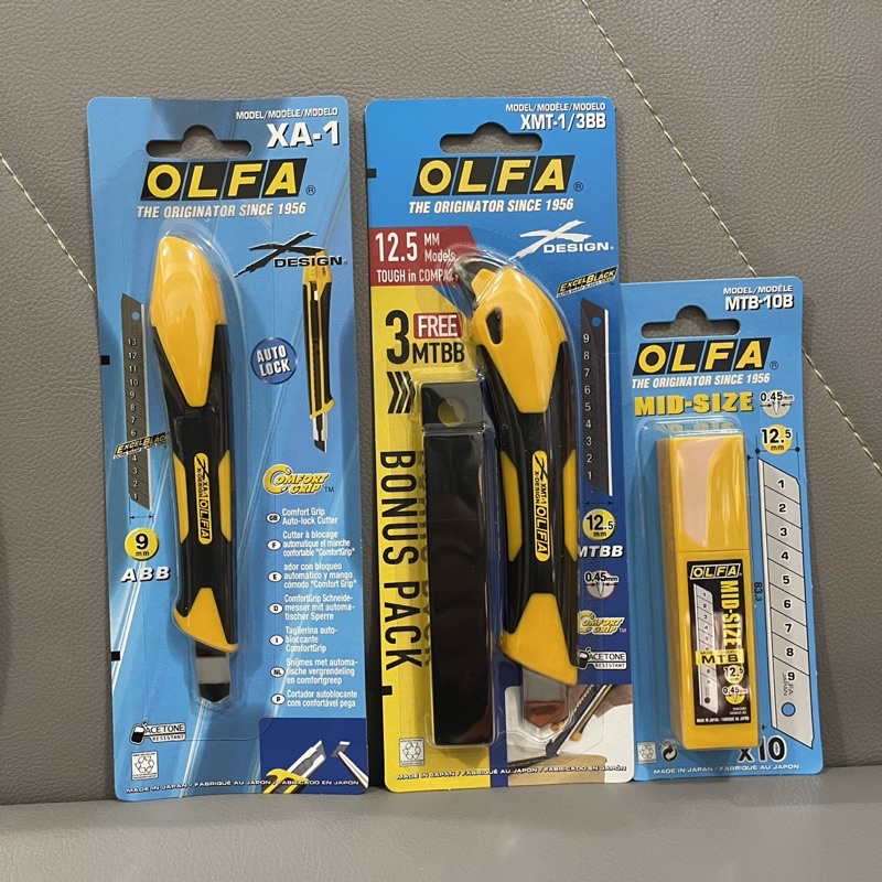 OLFA小型舒適握感美工刀XA-1型/OLFA中型美工刀XMT-1型/OLFA中型美工刀刀片MTB-108(10片/包) | 蝦皮購物