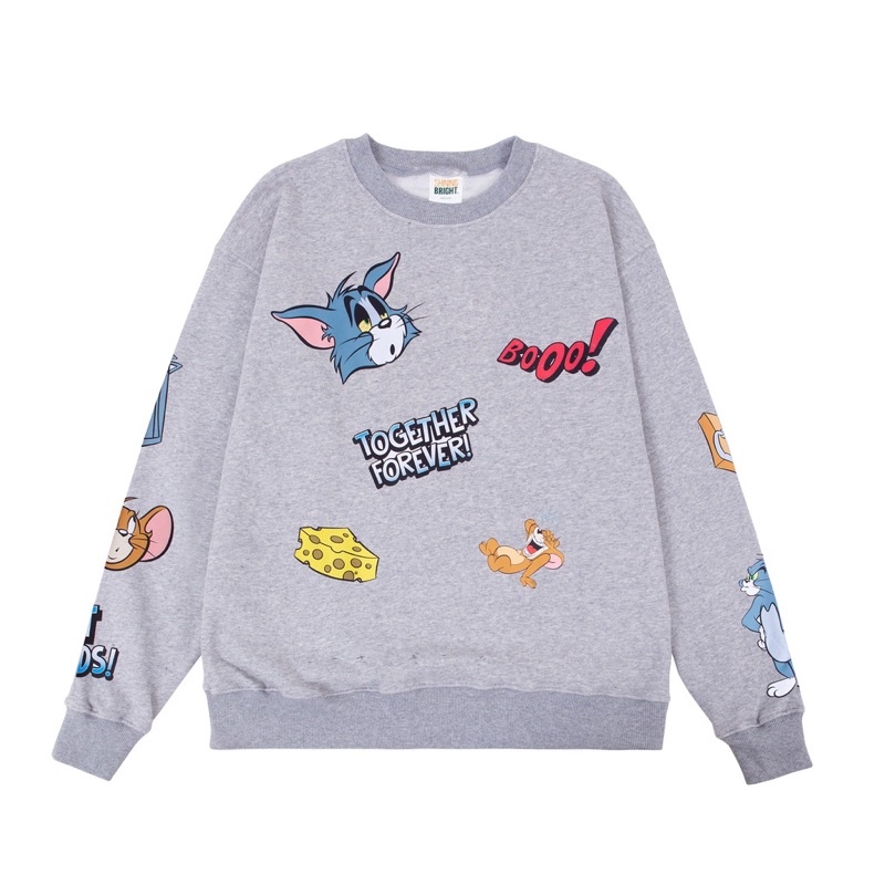 TOM & JERRY TRAP CREWNECK - MISTY | 蝦皮購物