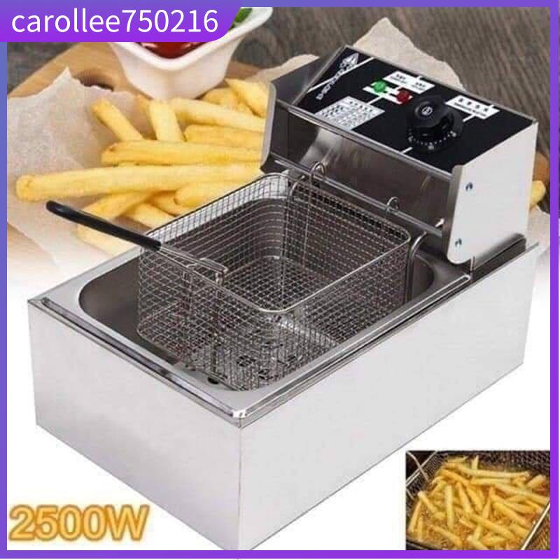 Electric Deep Fryer 220V Stainless Steel Frying Machine | 蝦皮購物