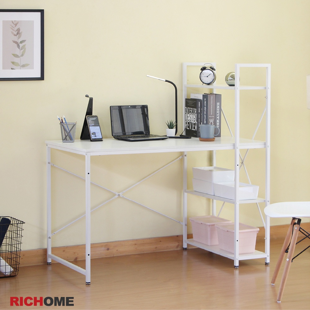 RICHOME 福利品 DE-300 詩諾書架工作桌 書桌 辦公桌 電腦桌 工作桌 主管桌 職員桌 書桌 | 蝦皮購物