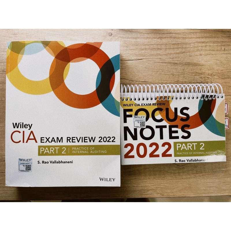 Wiley CIA EXAM REVIEW 2022 part 2 內部稽核考試（贈 FOCUS NOTES 2022) | 蝦皮購物