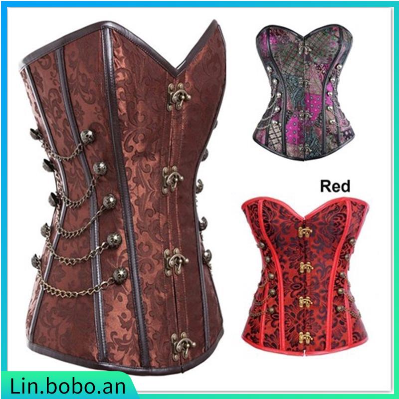 Gothic Steampunk Corset Punk Women Steel Bone Corset 蝦皮購物