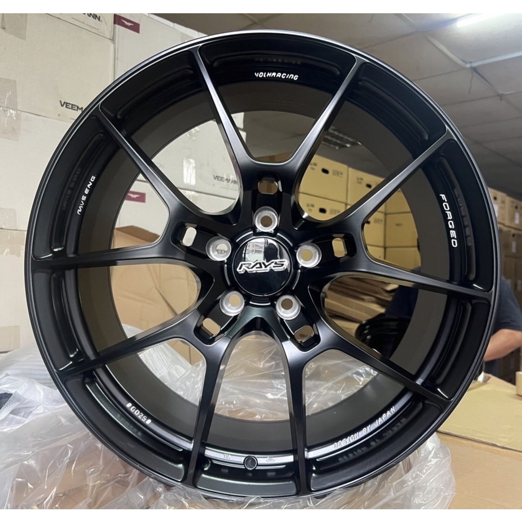 CS-5090 全新鋁圈 類RAYS G025 19吋 5孔112 5孔114.3 5孔108 旋壓輕量化 平光黑 PK | 蝦皮購物