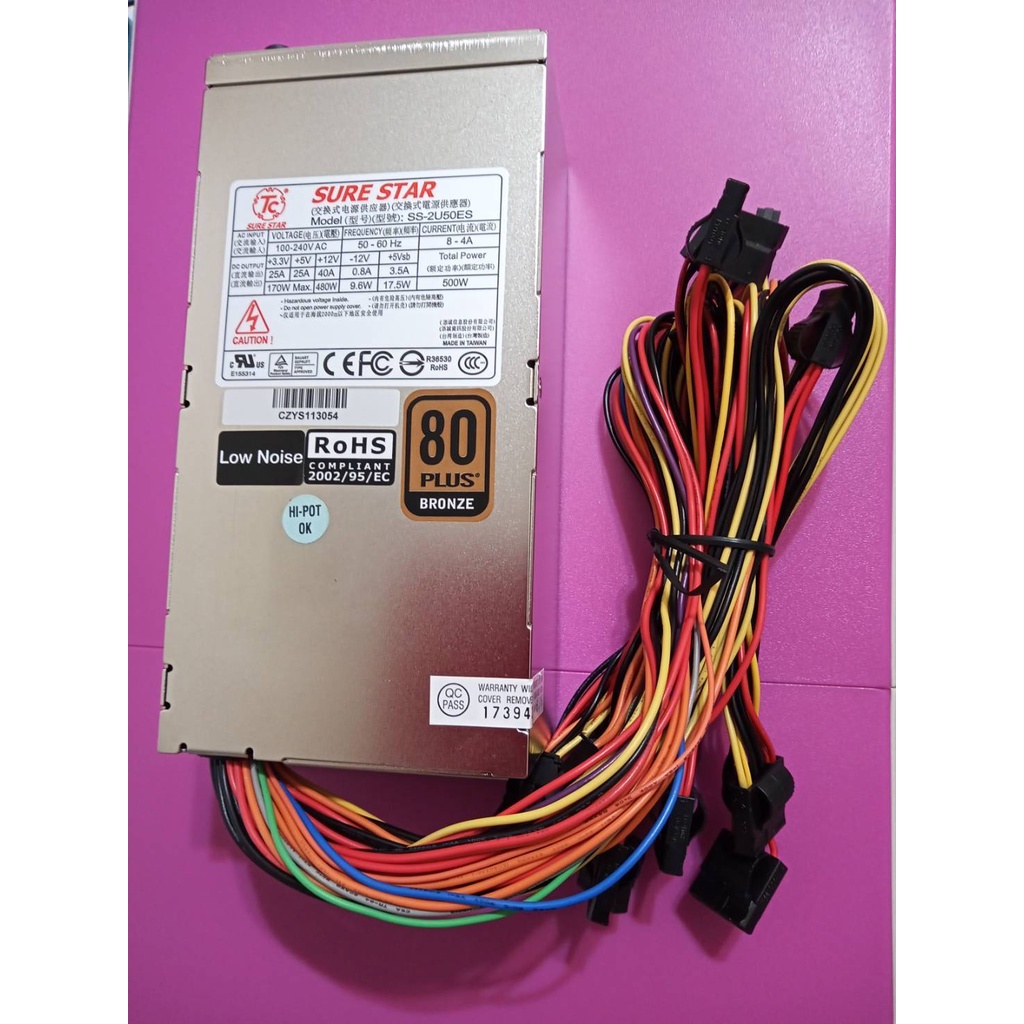 TC SURE STAR 500W 交換式電源供應器SS-2U50ES (二手8成新) | 蝦皮購物
