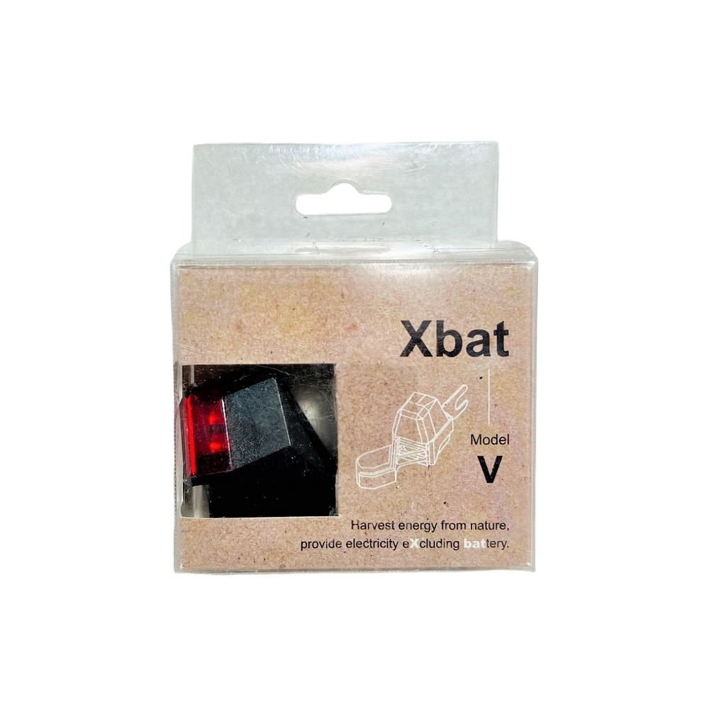 全新 Xbat-V 動能獵取自行車後燈(C型、V型夾專用)LED免電池、自發電警示燈 | 蝦皮購物