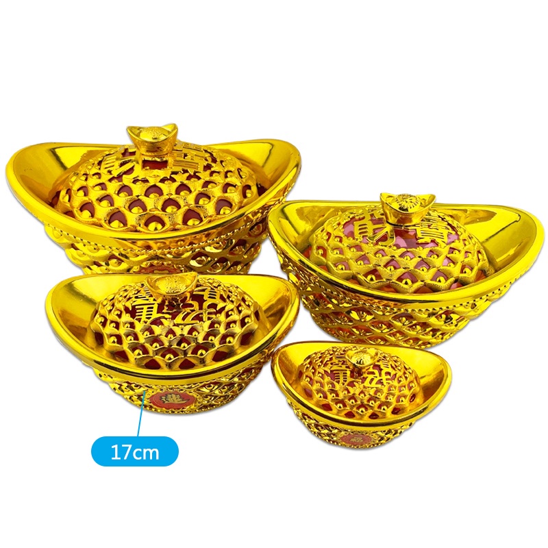 鏤空元寶糖果盒(11cm~28cm) 過年喜糖盤 置物盒 桌上收納盒 宴客糖果盒 婚禮糖果盤 喜糖罐 造型喜糖盤 | 蝦皮購物