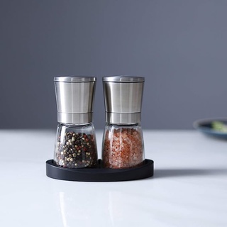 [TFD] VKCHEF 不銹鋼 岩鹽 研磨器 胡椒 海鹽 香料罐 胡椒罐 鹽罐 硅膠廚具 耐熱 喬遷禮 入厝禮 | 蝦皮購物