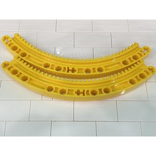 【TCT】一套2個 零件 24121 黃色齒條 圓 彎 樂高科技 LEGO Technic Gear | 蝦皮購物