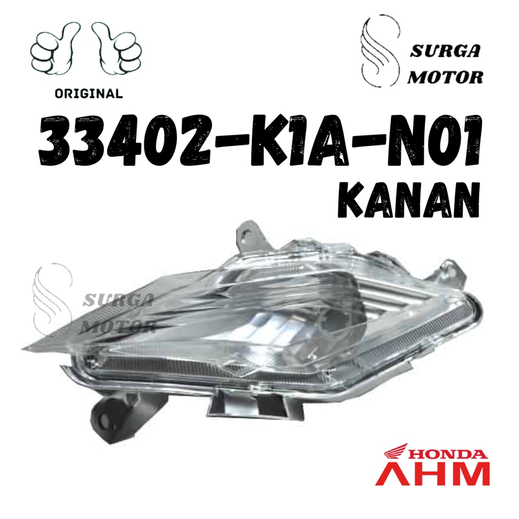 HONDA Winker BeAT Street K1A 右前點燃轉向信號燈原裝 AHM 33402-K1A-N01 2 | 蝦皮購物