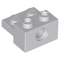 LEGO 樂高 淺灰色 1x2 帶薄板圓孔磚塊 Brick hole 73109 6326478 | 蝦皮購物