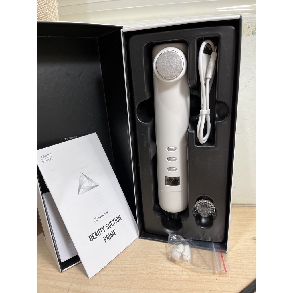(二手)韓國Face Factory Beauty Suction Prime冷熱皮膚毛孔護理機 | 蝦皮購物
