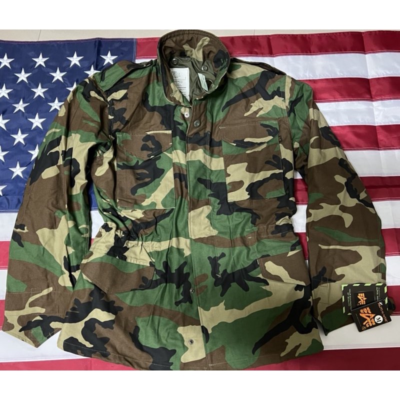美軍公發ALPHA叢林迷彩M65野戰外套(現貨全新S-L)..另有賣美軍,德軍品裝備BDU迷彩服.飛行夾克.頭盔戰鬥服布 | 蝦皮購物