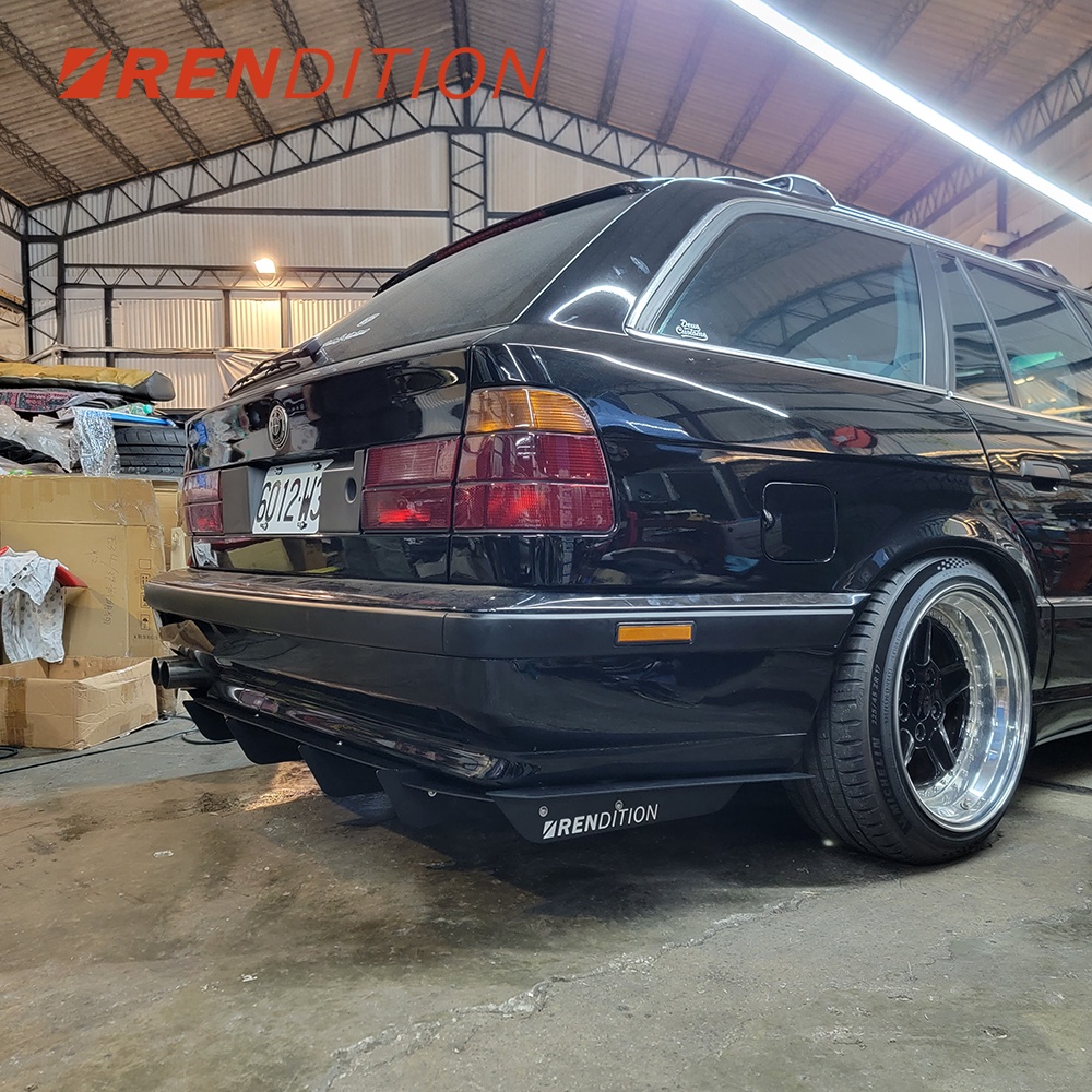 【RDTN】BMW E34 後下擾流套件 REAR DIFFUSER | 蝦皮購物