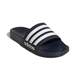 adidas 拖鞋 ADILETTE CLOUDFOAM 愛迪達 男女款 運動拖鞋 防水拖鞋 舒適 深藍黑 GZ5920 | 蝦皮購物