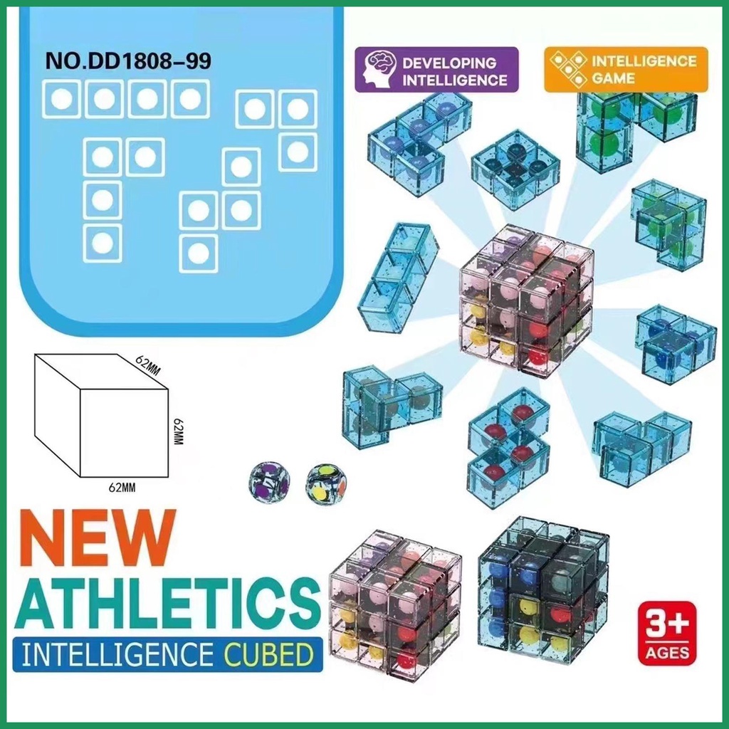 磁性立方體積木魔術磁性三維拼圖立方體多形狀磁性積木益智玩具 aiath | 蝦皮購物