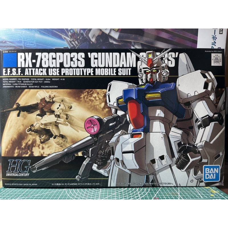 BANDAI萬代 鋼彈模型 HGUC 1/144 RX-78 GP03S 鋼彈試作3號機 機動戰士 盒微損 | 蝦皮購物