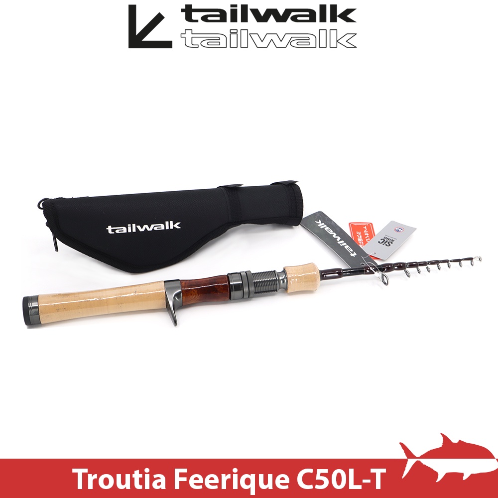 【搏漁所釣具】tailwalk C50L-T Troutia Feerique 槍柄 振出旅竿 鱒魚竿 收納長度41cm | 蝦皮購物