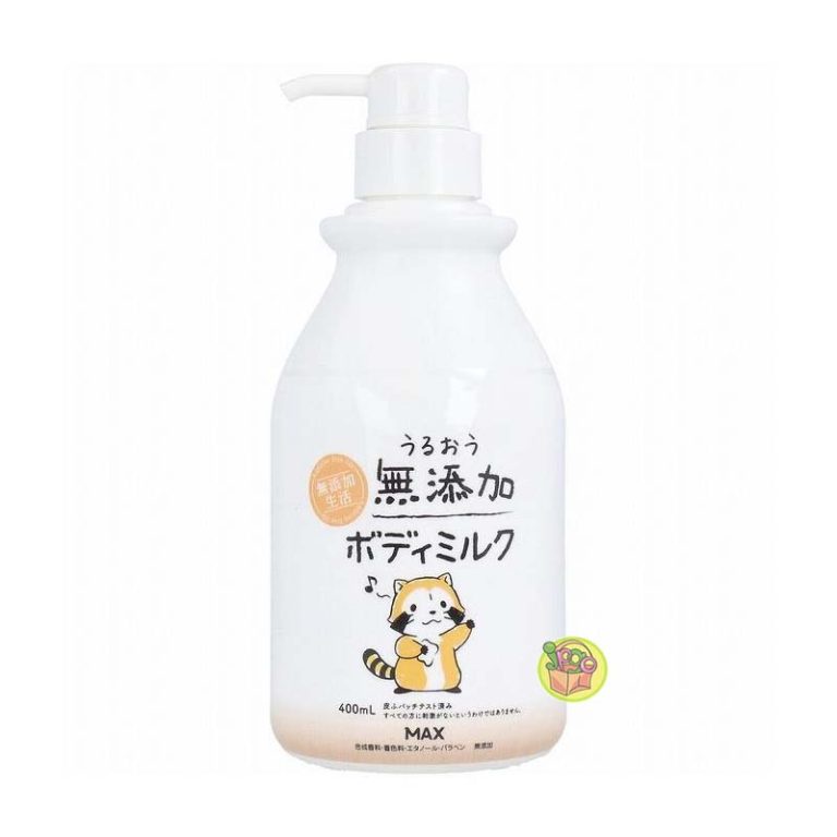 【JPGO】日本製 MAX 小浣熊無添加保濕身體乳 400ml | 蝦皮購物