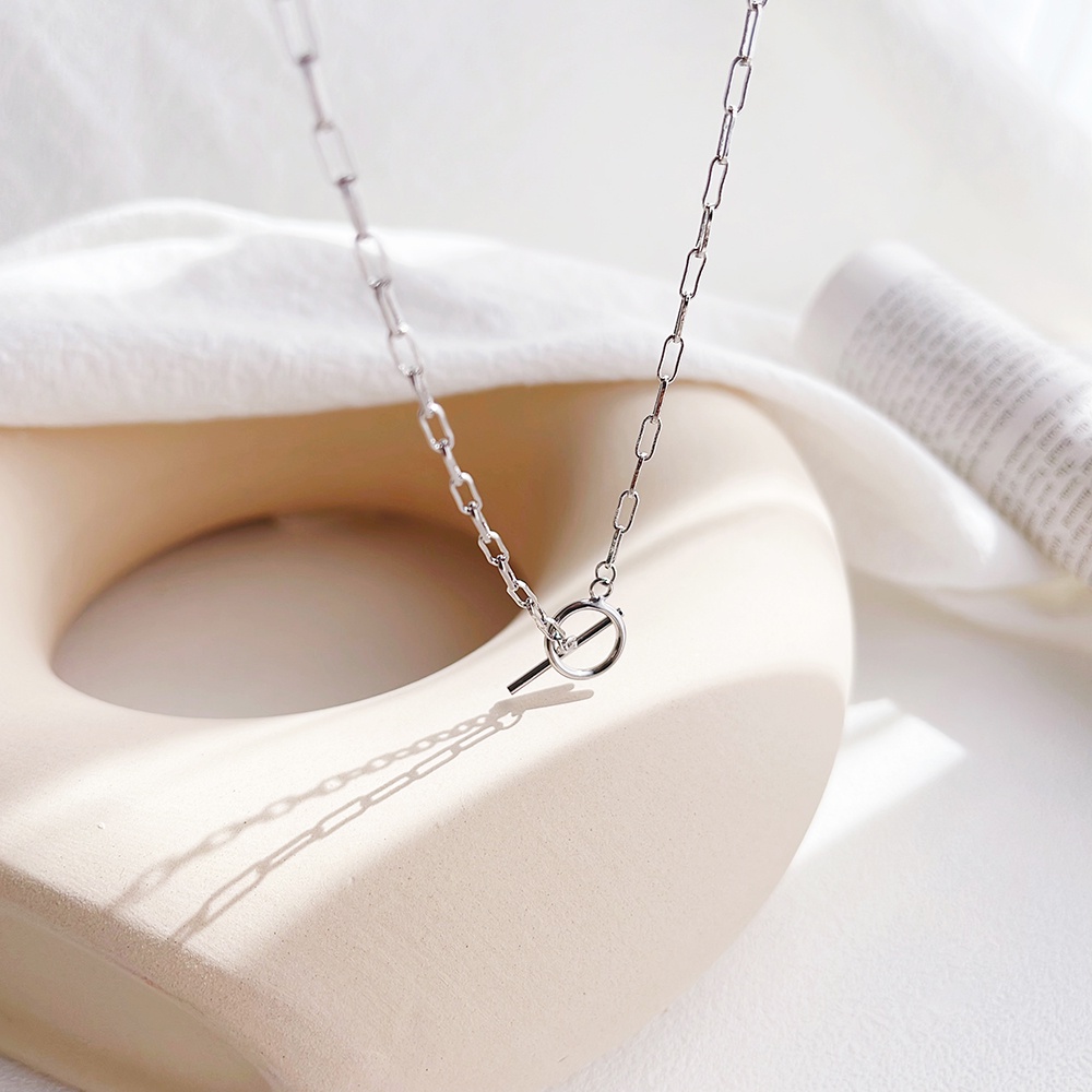 全純銀項鍊 OT扣基本款項鍊【UME】S925純銀項鍊 洗澡可戴 不退色項鍊 疊搭項鍊 疊戴項鍊 | 蝦皮購物