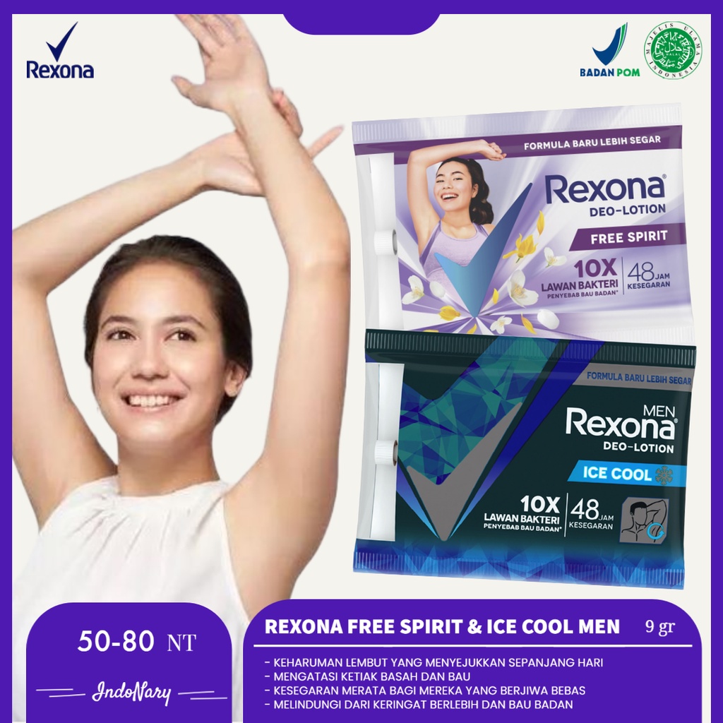 REXONA Sachet Free Spirit Deo Lotion Formula Baru 蕊娜止汗芳香包 9G | 蝦皮購物
