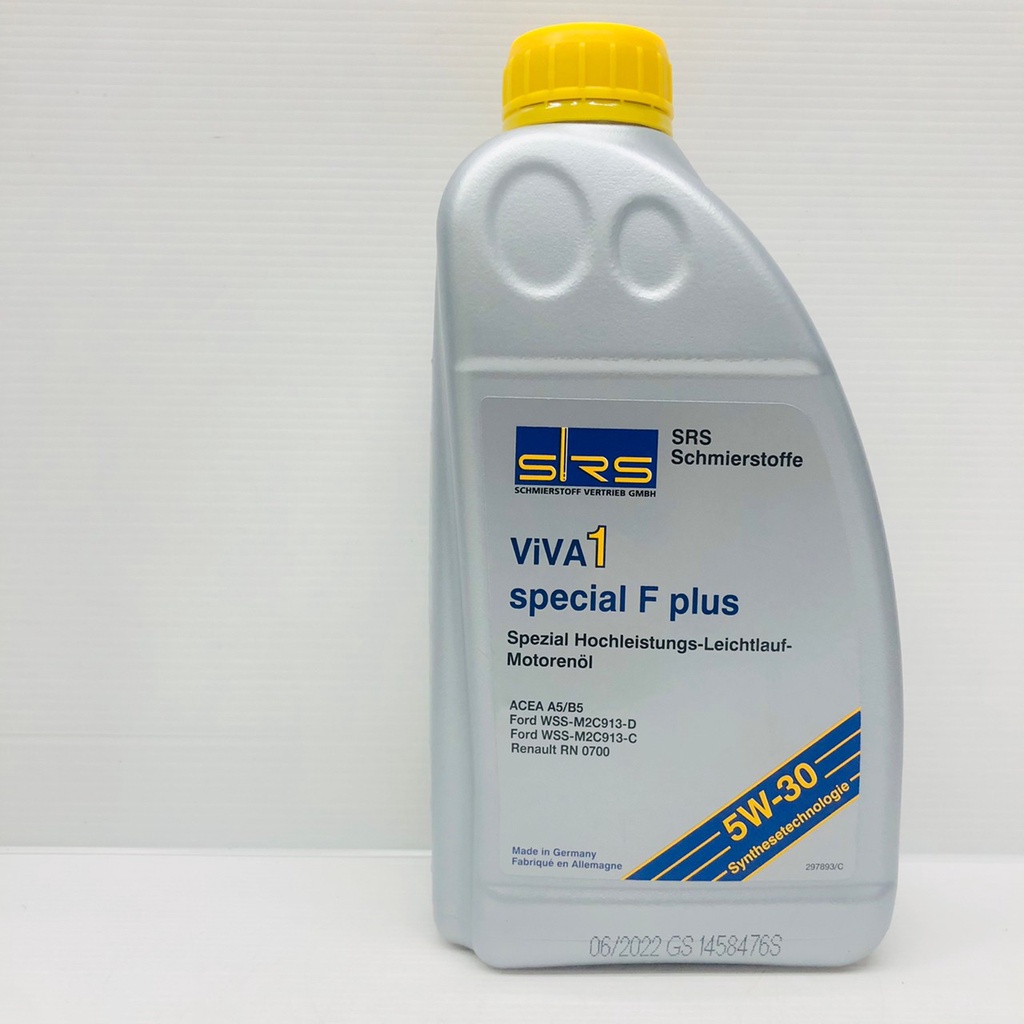 油膩膩 附發票 SRS 德國 ViVA1 special F plus 5w30 合成機油 合成 | 蝦皮購物