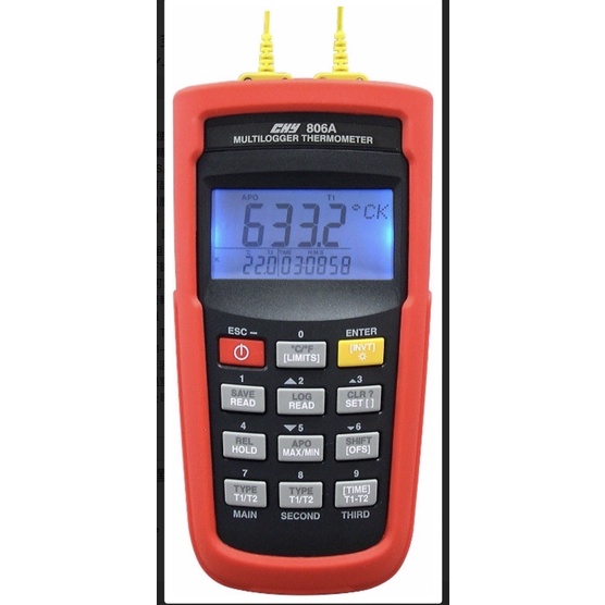 多功能記錄溫度計 MODEL 806A CHY-806A 4,1/2 溫度記錄器 USB 介面 | 蝦皮購物
