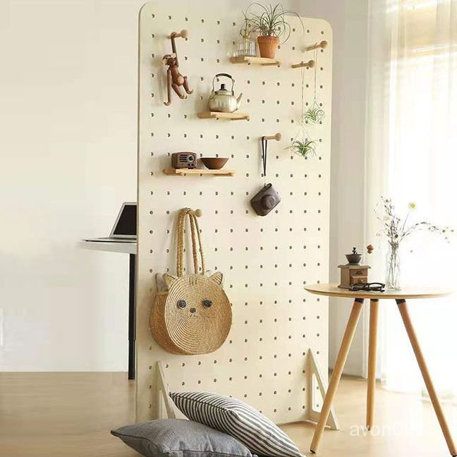 【特價】木屏風 客廳 玄關 隔斷 洞洞闆 可折疊 小戶型 裝飾 辦公 簡易 折屏 立式屏風 GMTK | 蝦皮購物