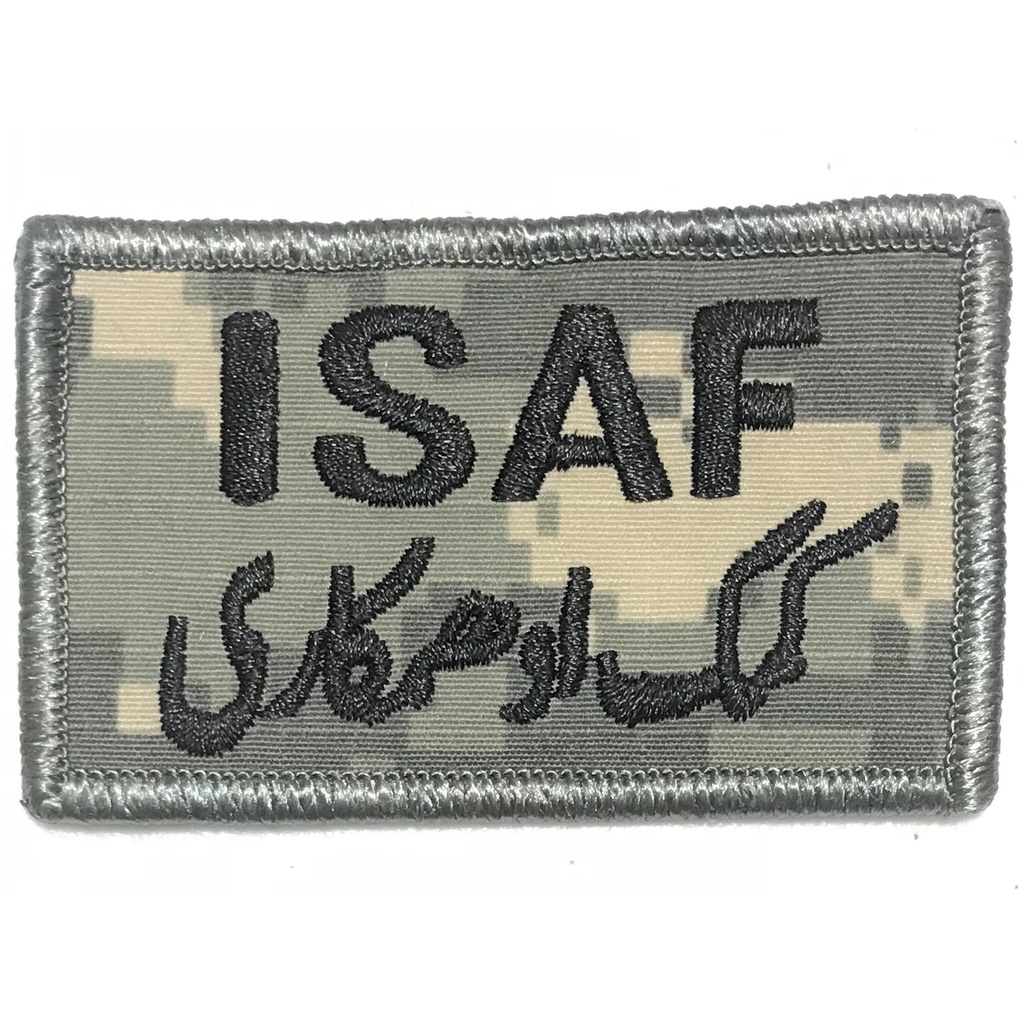 美軍公發 ARMY 陸軍 ISAF 駐阿富汗國際維和部隊 魔鬼氈臂章 ACU UCP 通用數位迷彩 全新 | 蝦皮購物