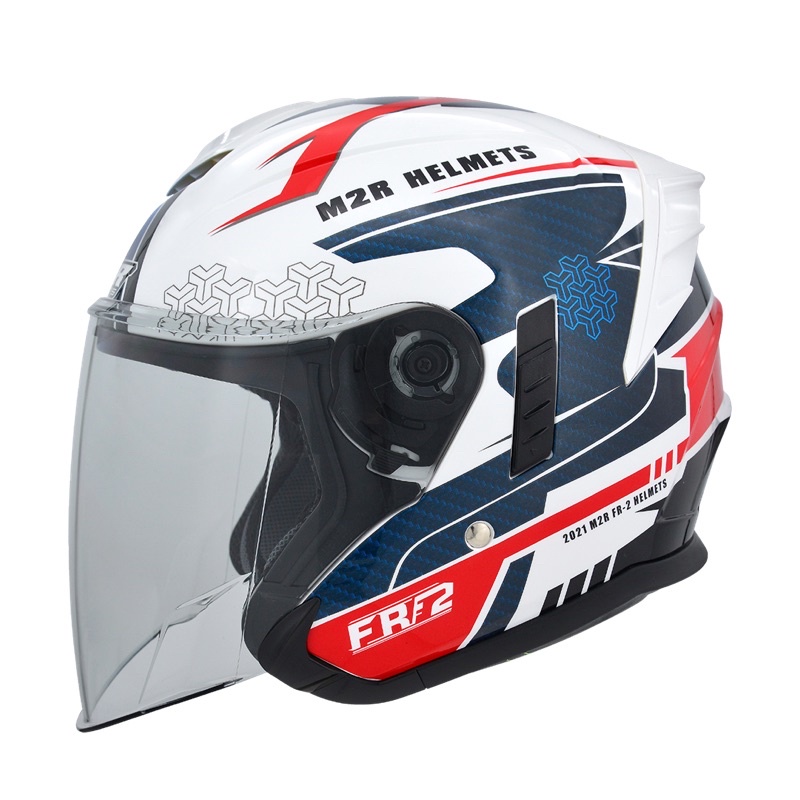 M2R 安全帽 FR2 紀念版 CNS加強型 #13極馳 亮白 熊貓安全帽 | 蝦皮購物