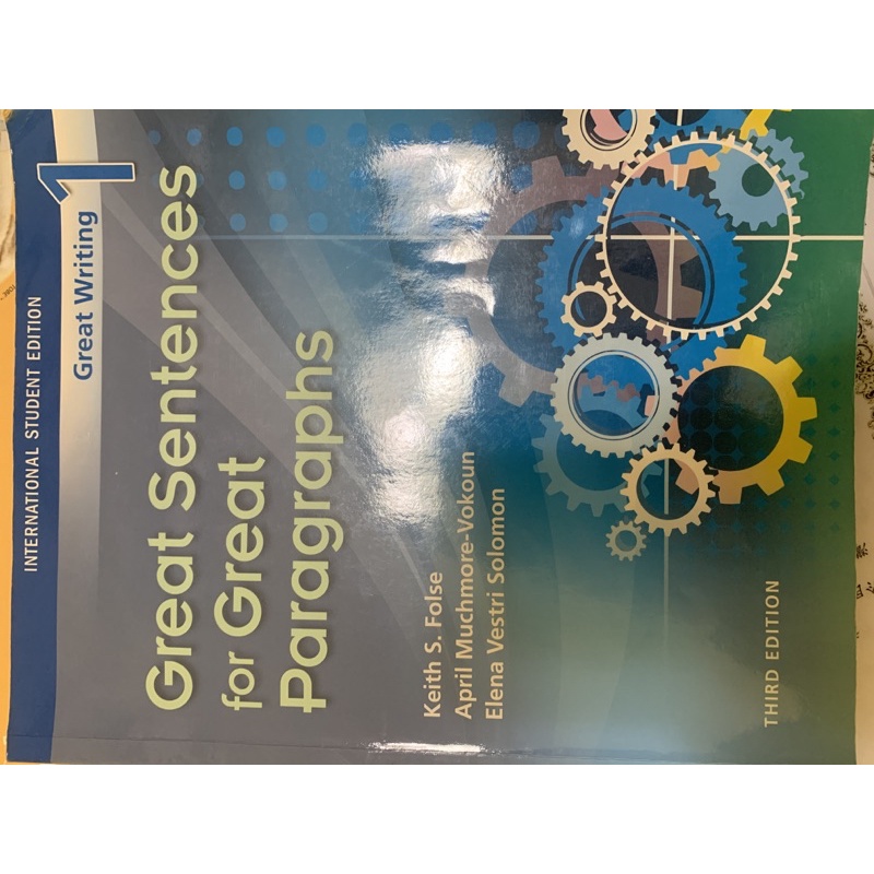 Great Sentences for Great Paragraphs 1 二手英文書本(課本) | 蝦皮購物