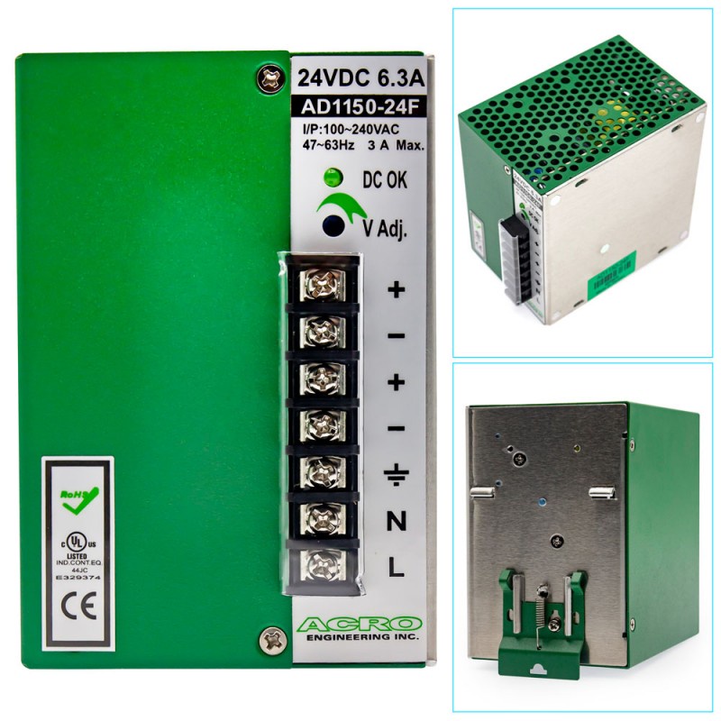 京港電子⚡軌道式電源供應器 AD1150-24F DC24V6.3A 150W/CE UL | 蝦皮購物