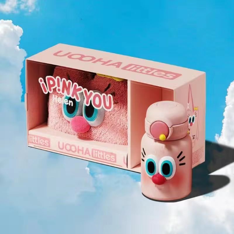 uooha 水壺 保溫杯 可愛UOOHA立凈保溫杯女高顏值可愛大肚杯316不銹鋼吸管大容量兒童水杯 | 蝦皮購物