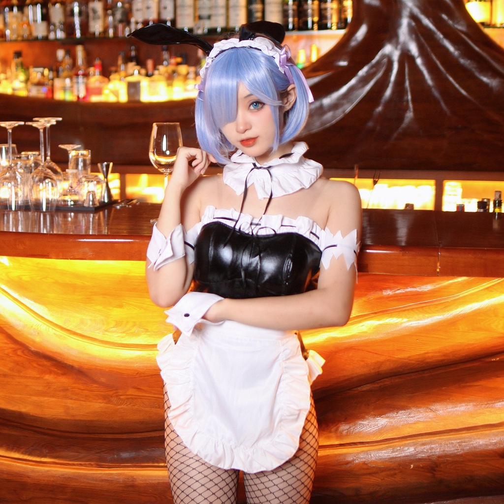 免運加急 台灣出貨 從零開始的異世界生活RE0拉姆兔女郎蕾姆cos服裝 園遊會 | 蝦皮購物