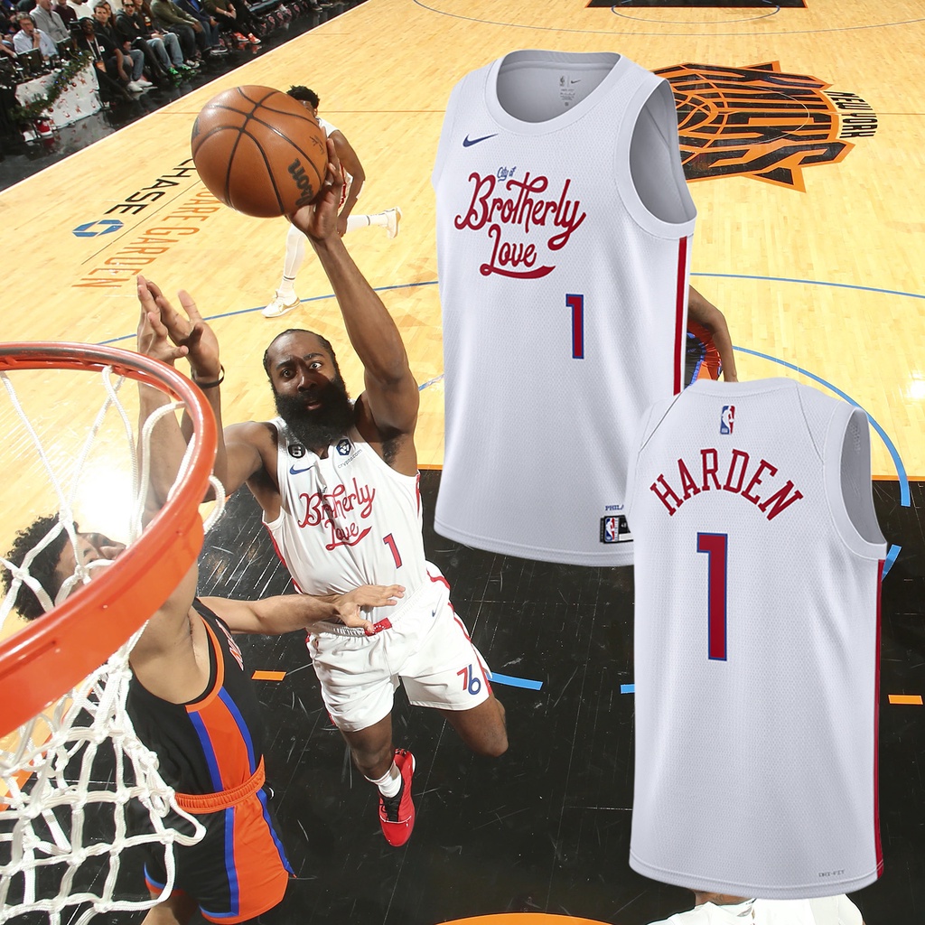 Nike 費城76人NBA 球衣 76ers 哈登 James Harden 白紅 城市版 ACS DO9606-107 | 蝦皮購物