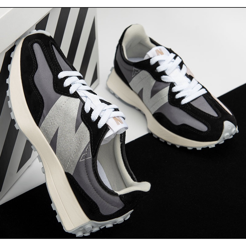 日本連線代購 New Balance 327 海鹽白 NB327 酒紅 芝麻牛奶 男女同款 WS327FB | 蝦皮購物