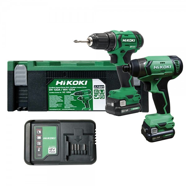 HiKOKI 12V 雙機組 KC12DA 雙電2.5AH(不附掛勾) -震動電鑽DV12DA+衝擊起子WH12DA | 蝦皮購物