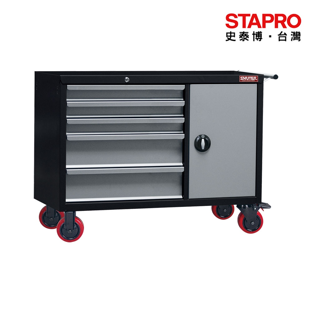 樹德SHUTER工具車TC4-510黑身灰抽/DIY｜史泰博 | 蝦皮購物