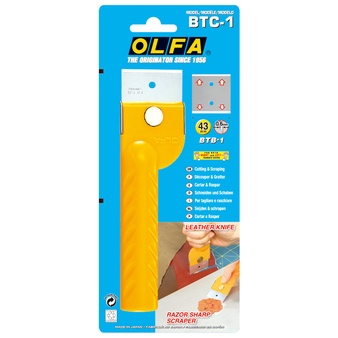 日本 OLFA 皮革刀BTC-1型(日本包裝型號56B型)另有售專用刀片 BTB-1 | 蝦皮購物