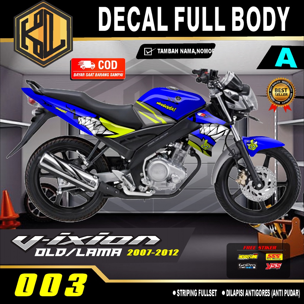 Vixion Old 全身變體貼紙貼花 Old Vixion 貼紙貼花 SHRK HIU KL-003 設計 | 蝦皮購物