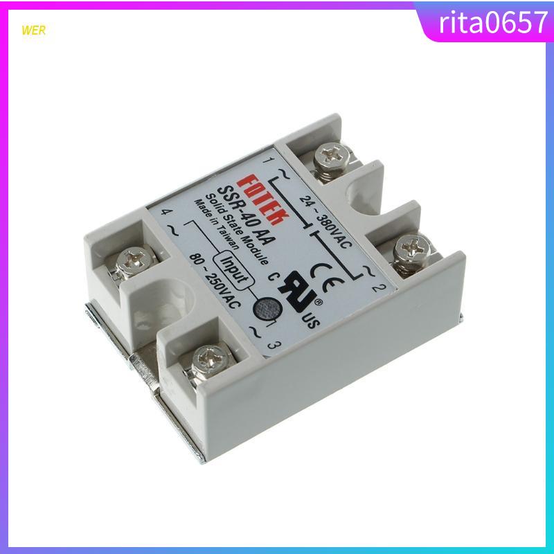 Solid State Relay Module SSR-40AA 40A 250V 80-250V DC Input | 蝦皮購物