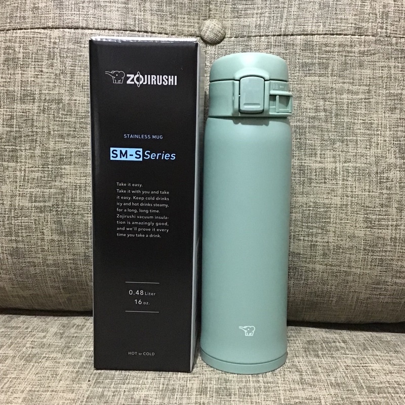 ↘ ZOJIRUSHI 象印(SM-SK48EMA)不鏽鋼超輕量彈蓋式保溫/保冷杯480ml | 蝦皮購物