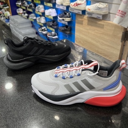 ADIDAS ALPHABOUNCE + 男款 正常楦 慢跑鞋 HP6142 黑色 HP6139 白色 | 蝦皮購物
