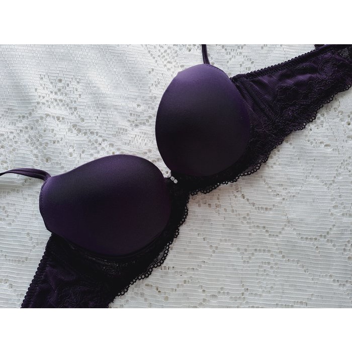 ＊絕色塑身衣館*9E0H*【ILADY~蕾絲繡花系列~日暮紫色上衣~】~70C~直購450元~ | 蝦皮購物