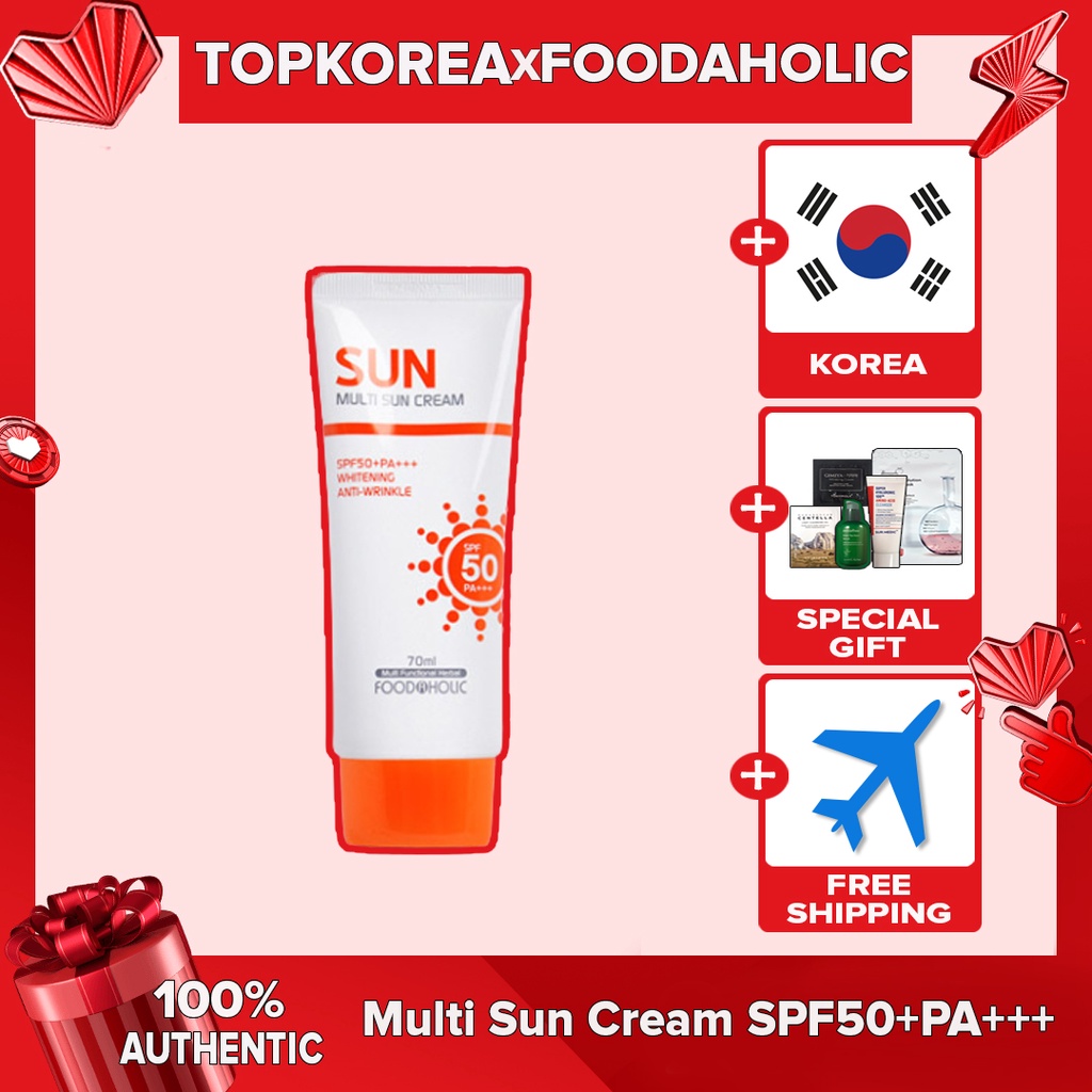 ★Foodaholic★ Multi Sun Cream SPF50+PA+++ 70ml / TOPKOREA / S | 蝦皮購物